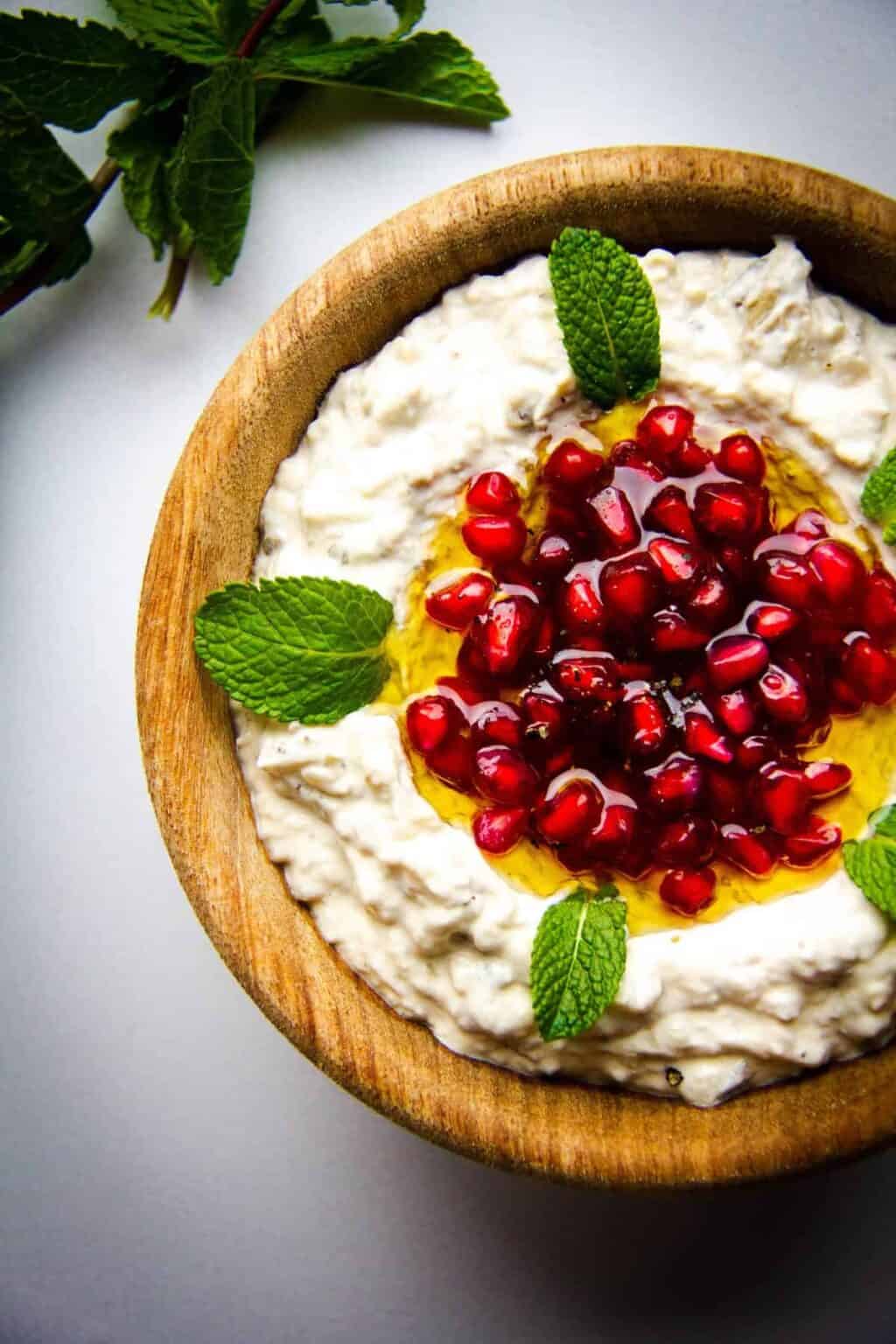 Mutabal - Roasted Eggplant Dip with Thick Yogurt | Braised & Deglazed