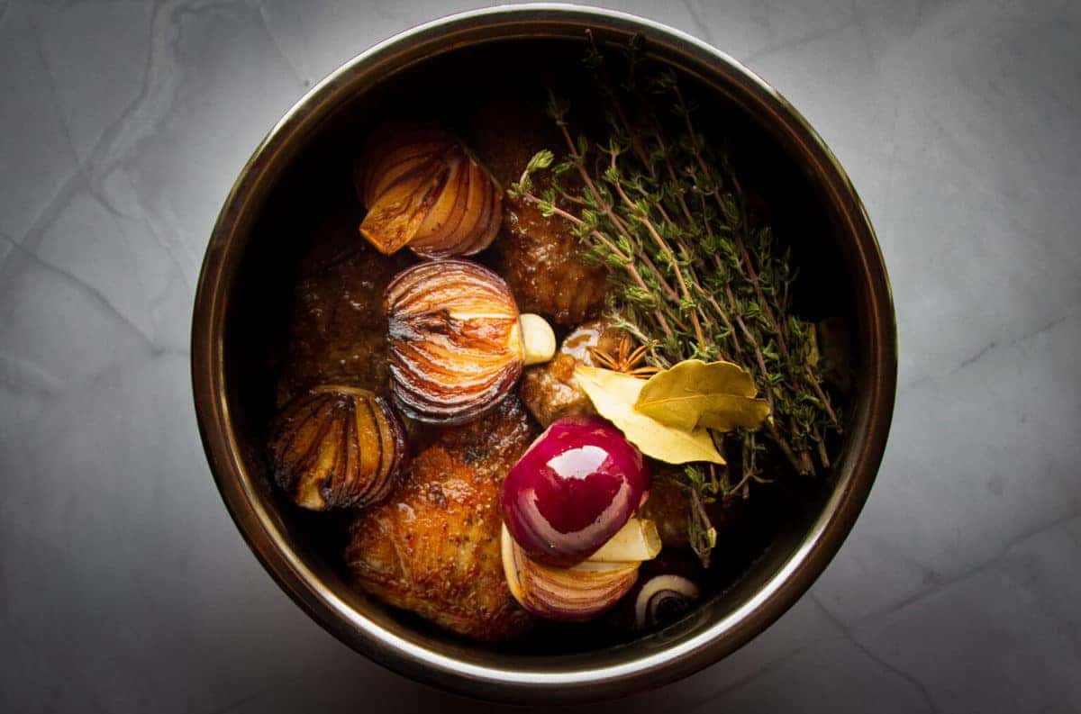 Guinness Braised Beef Cheeks - Braised & Deglazed