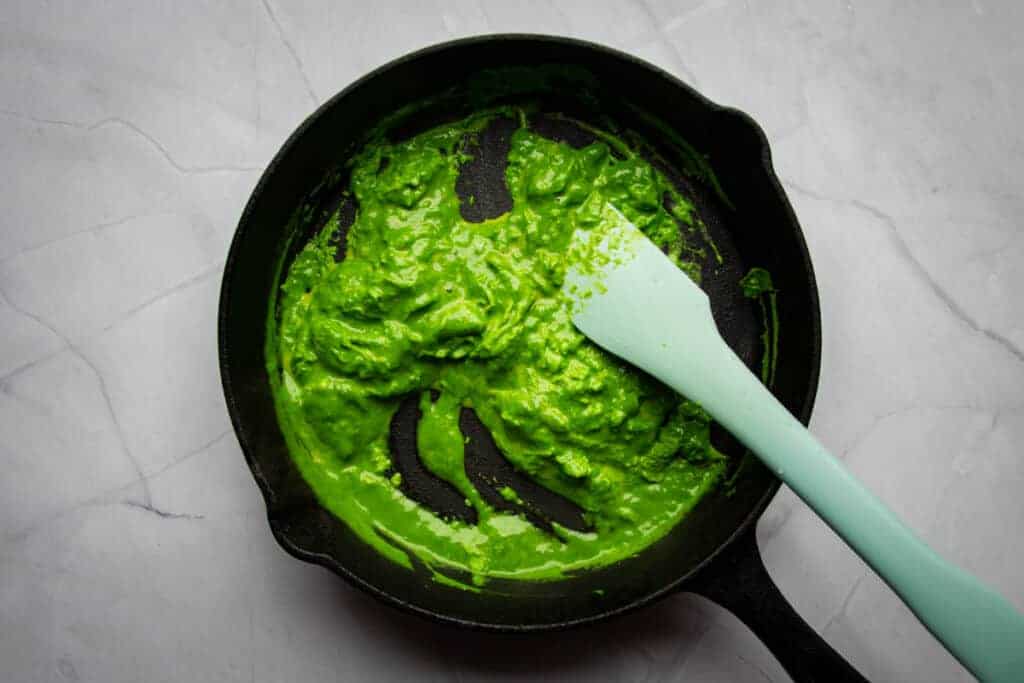 A Green Eggs and Ham Recipe with Spinach Purée