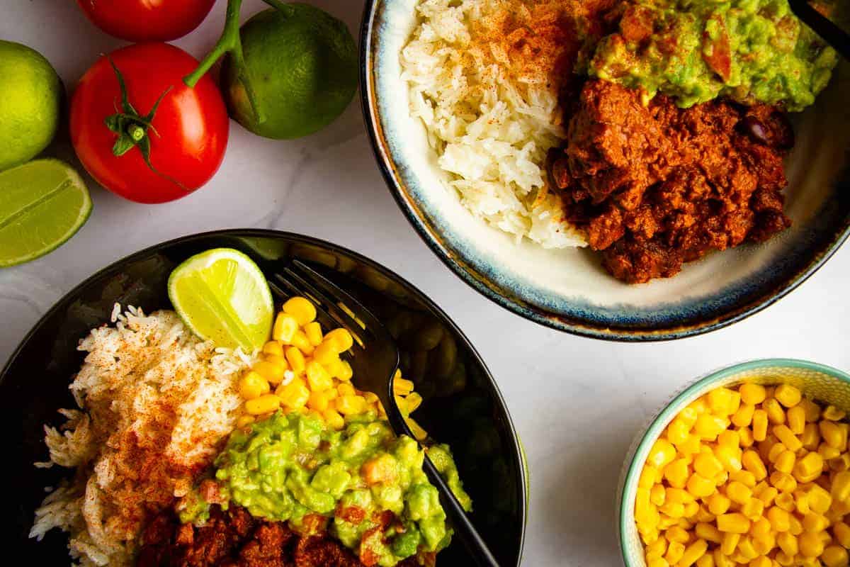 Easy Sofritas Veggie Bowls - Braised & Deglazed