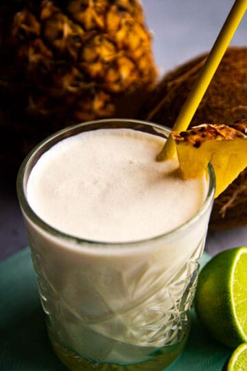 An Easy Pina Colada with Fresh Lime - Braised & Deglazed