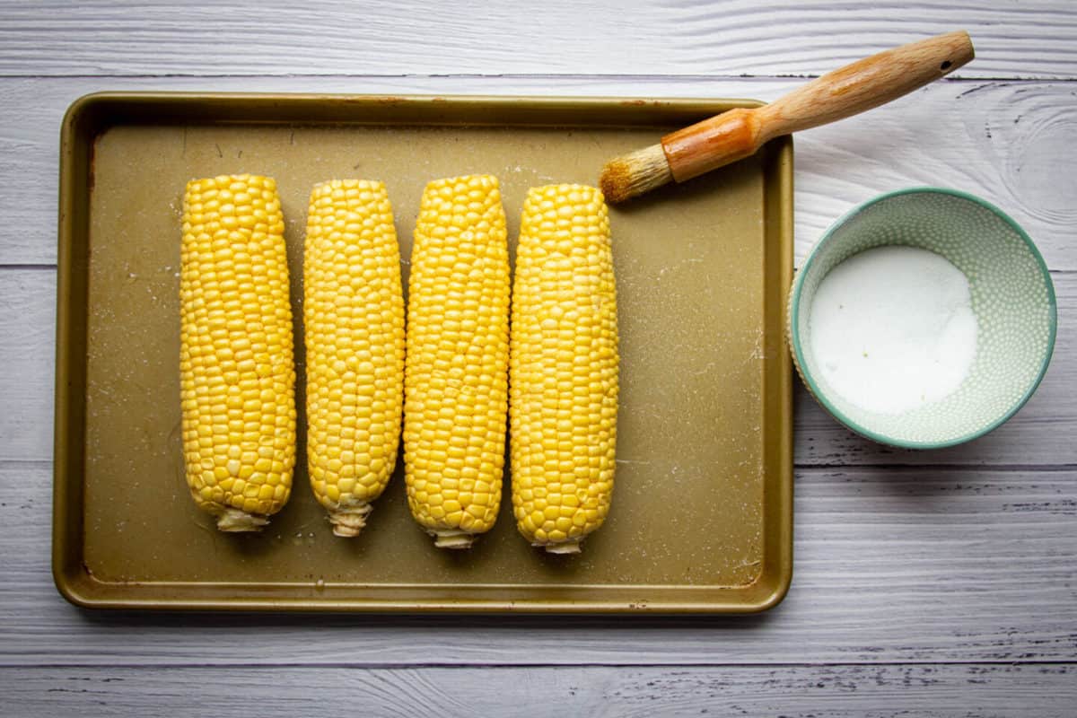Smoked and Grilled Corn on the Cob with Umami Butter
